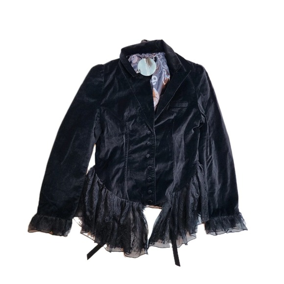 Dolls Kill | Jackets & Coats | Dolls Kill Womens Xxl Black Velvet ...